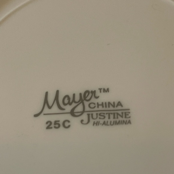 Mayer | Dining | Vintage Salad Plate White Beaded Mayer China Of Beaver ...